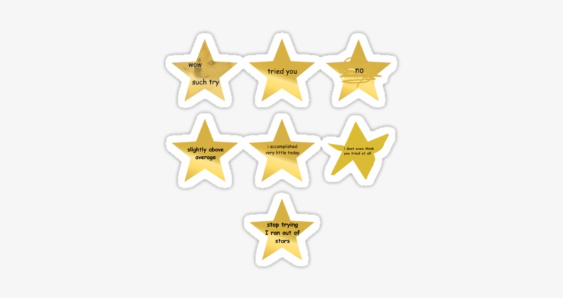 "gold Star Sticker Pack" Stickers By Emmycap - Sticker Transparent PNG ...