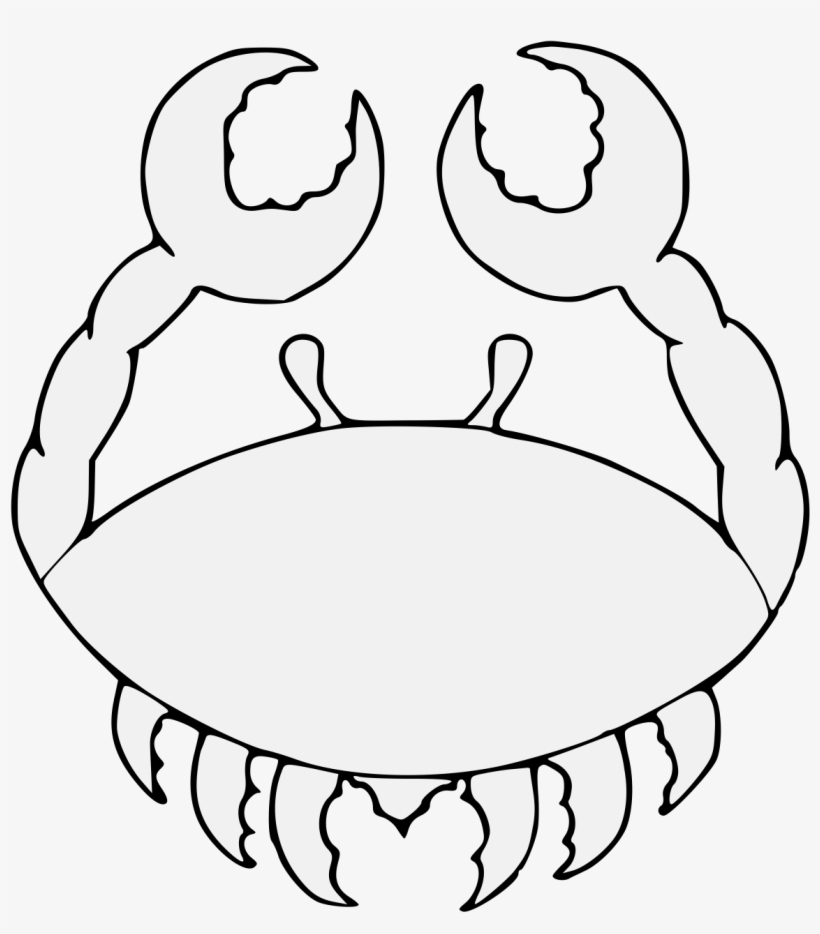 Crab Traceable Heraldic Art - Crab Transparent PNG - 1181x1293 - Free ...