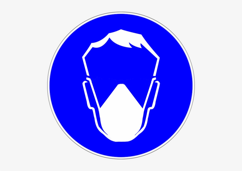 Mandatory Dust Mask - Eye Protection Sign Png Transparent PNG - 500x500 ...
