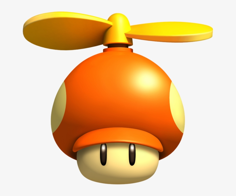 Download Propeller Mushroom - Mario Flying Power Up - HD Transparent ...