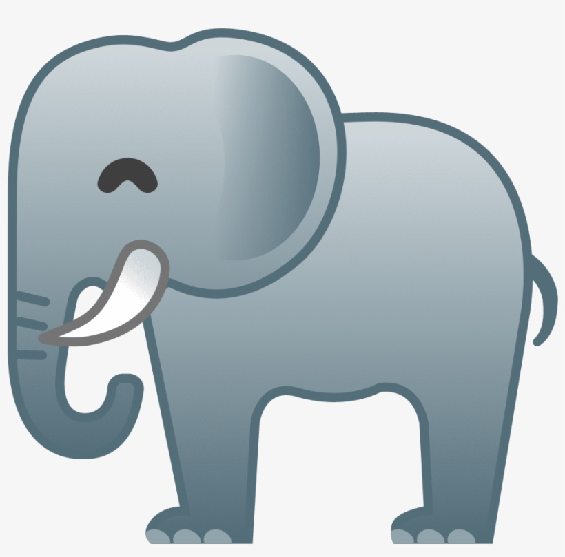 Happy Elephant Emoji - Emoji Elefante Transparent PNG - 1000x1000 ...