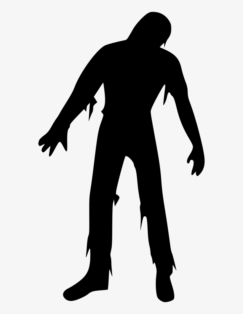 Png File - Zombie Silhouette Transparent PNG - 562x980 - Free Download ...