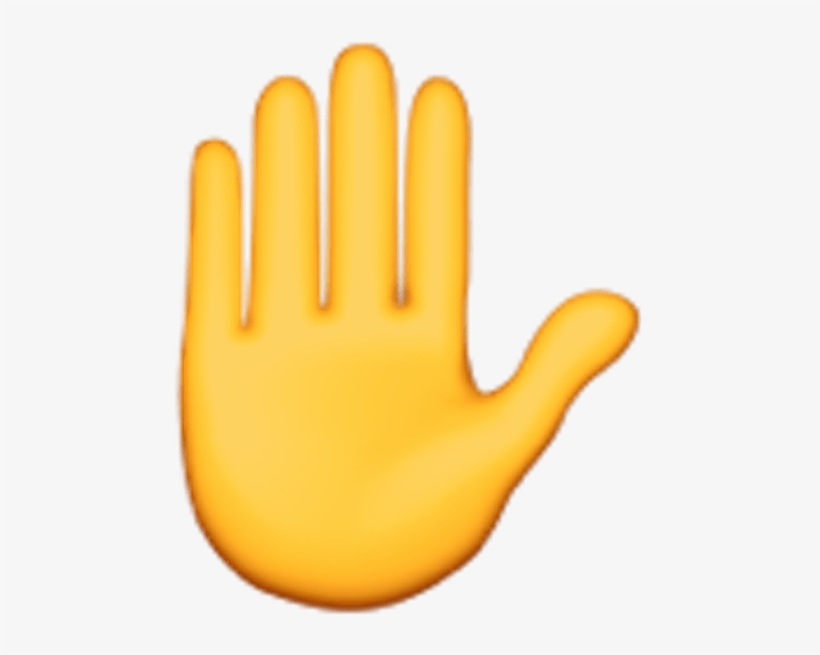 Single Hand - Transparent Background Hand Emoji Transparent PNG ...