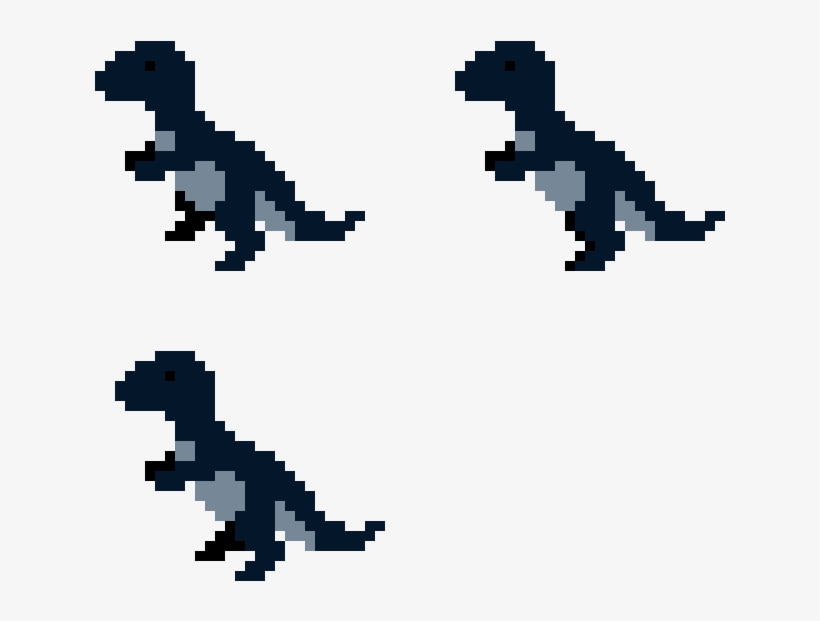 Small T-rex - T Rex Pixel Art Transparent PNG - 720x650 - Free Download ...