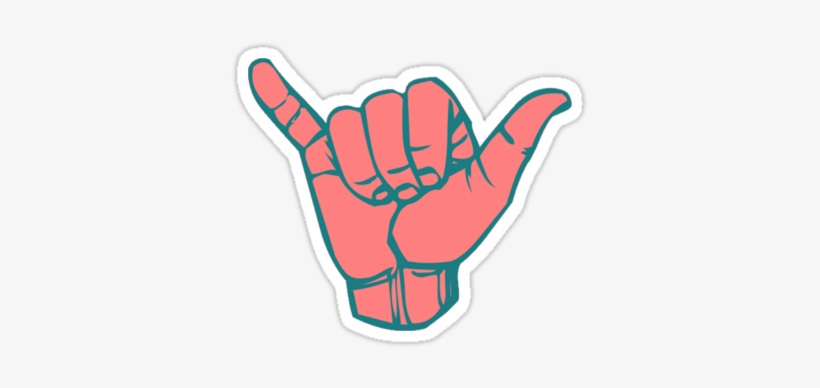 Hang Loose Real Hand - Hang Loose Sign Transparent PNG - 375x360 - Free ...