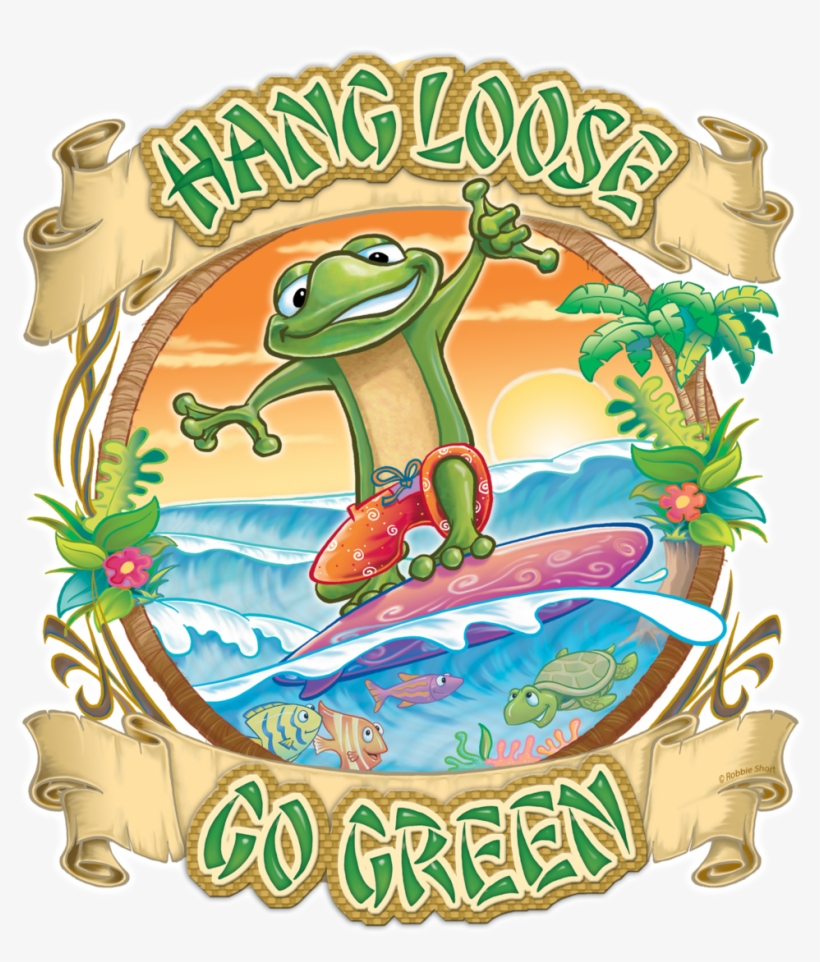 Hang Loose Go Green Earth Day Illustration - Mother Transparent PNG ...