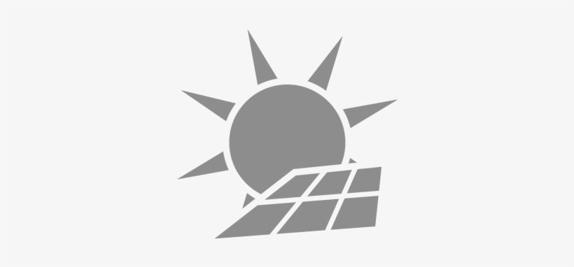 Solar Power Generation - Solar Panel Grey Icon Transparent PNG ...