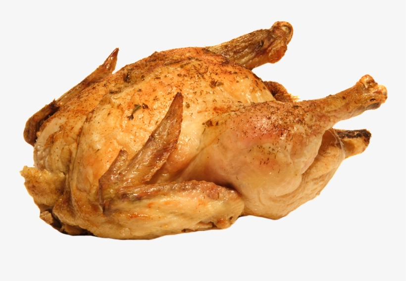 Roast Chicken - Cooked Chicken White Background Transparent PNG ...