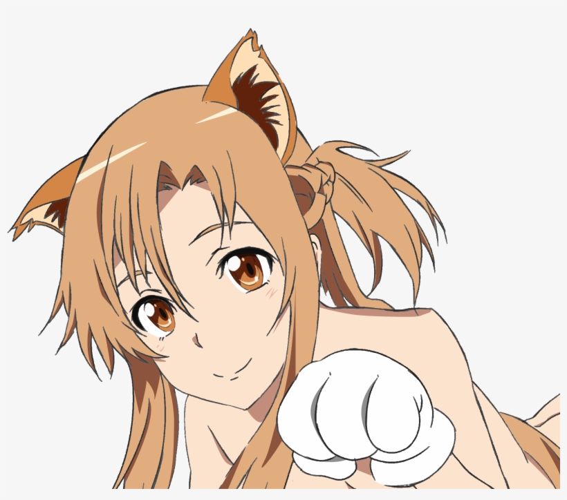 Asuna Clipart Cat Girl - Cartoon Transparent PNG - 2244x1748 - Free ...