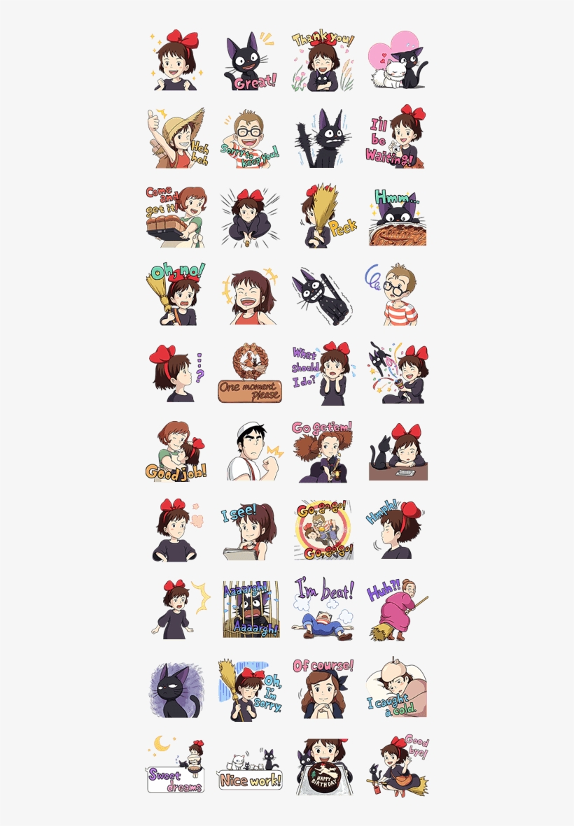 Kiki's Delivery Service - Kiki's Delivery Service Stickers Transparent ...