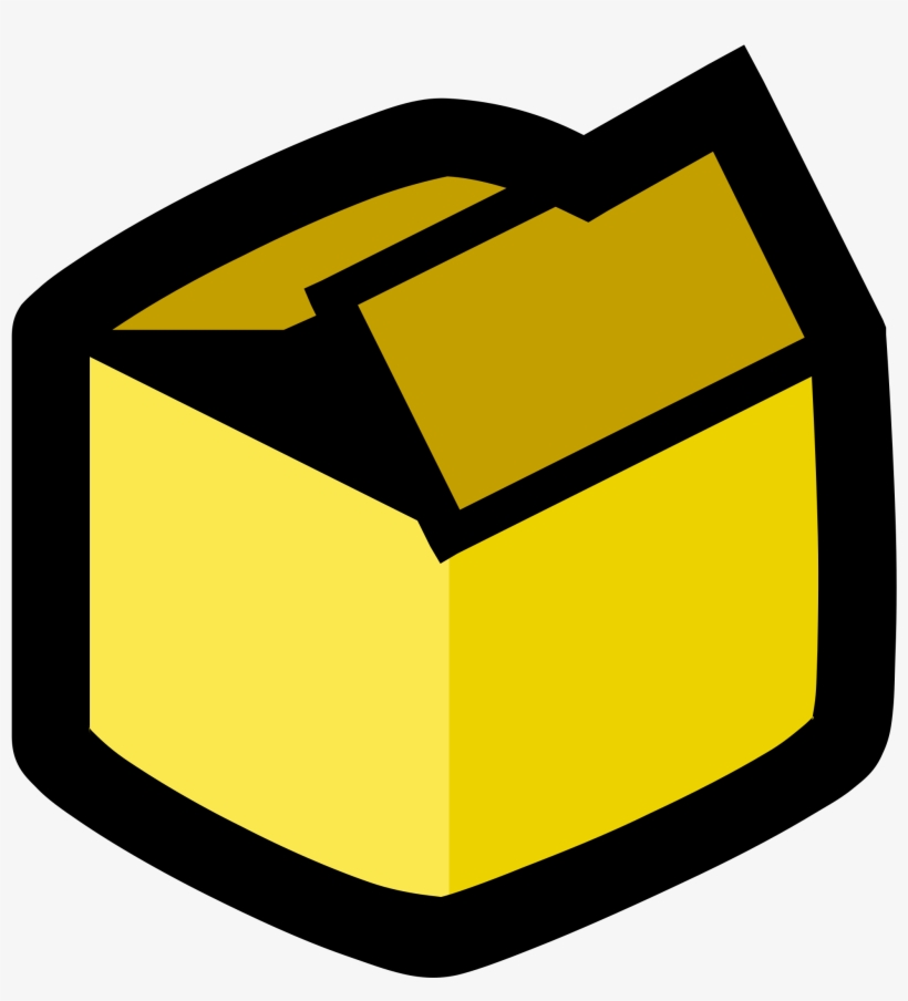 Download Box Clipart Small Box - Yellow Box Cartoon - HD Transparent ...