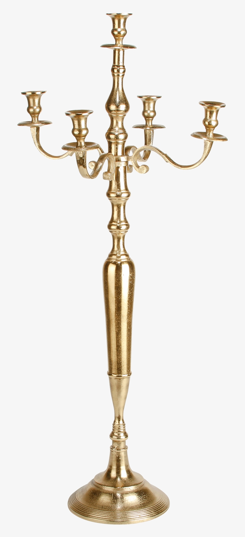 Moretti Gold Candelabra 40" High - Justice Transparent PNG - 980x1820 ...