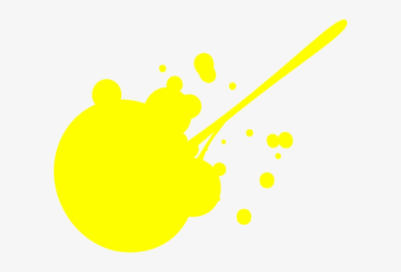 Yellow Paint Splat Clip Art At Clker - Clip Art Transparent PNG ...