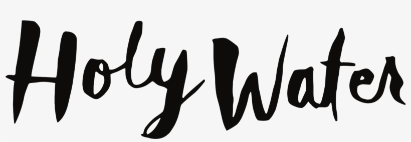 Holy Water - Logo - Calligraphy Transparent PNG - 1600x488 - Free ...