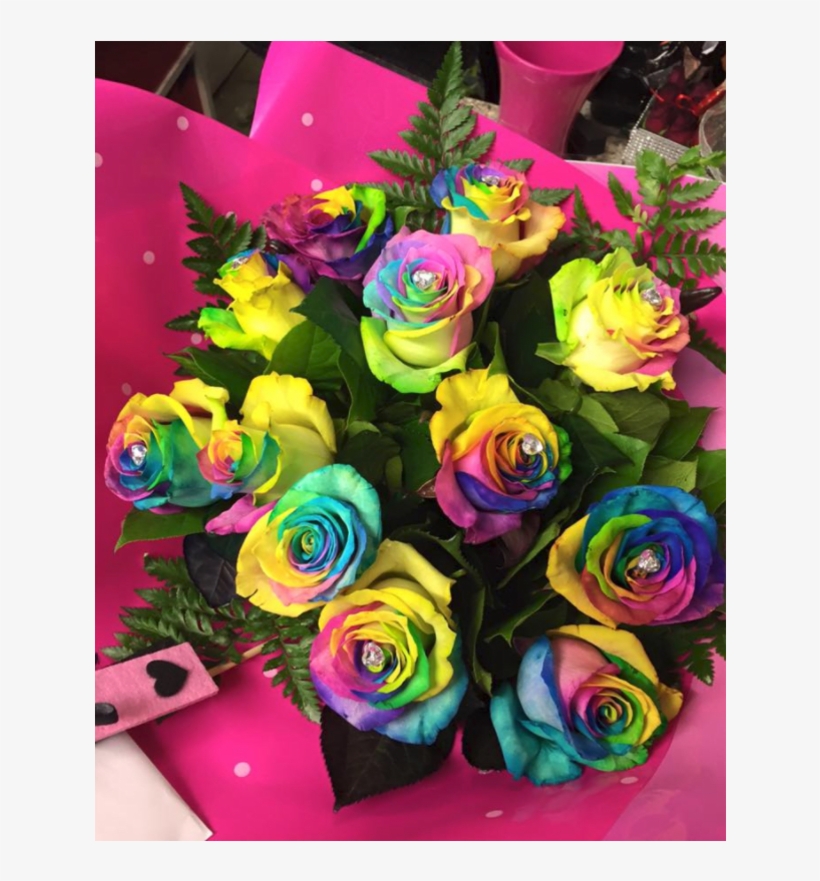 Rainbow Rose Transparent PNG - 800x800 - Free Download on NicePNG