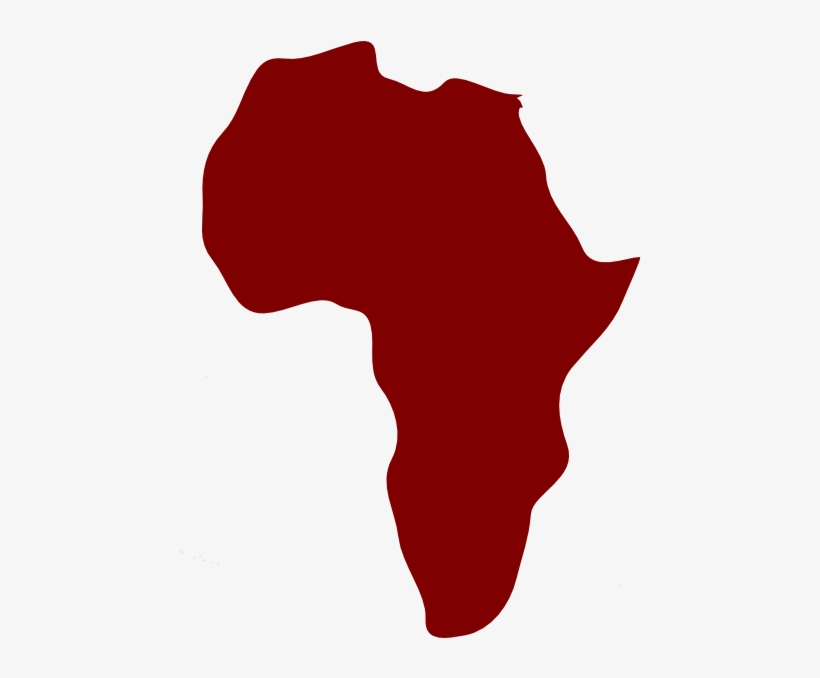 Africa Clip Art At Clker - Red Map Of Africa Transparent PNG - 522x597 ...
