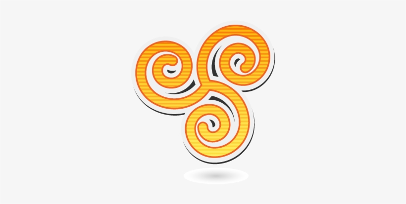Vector Logo Triskelion Logo Template - Triskelion Logo Transparent PNG ...