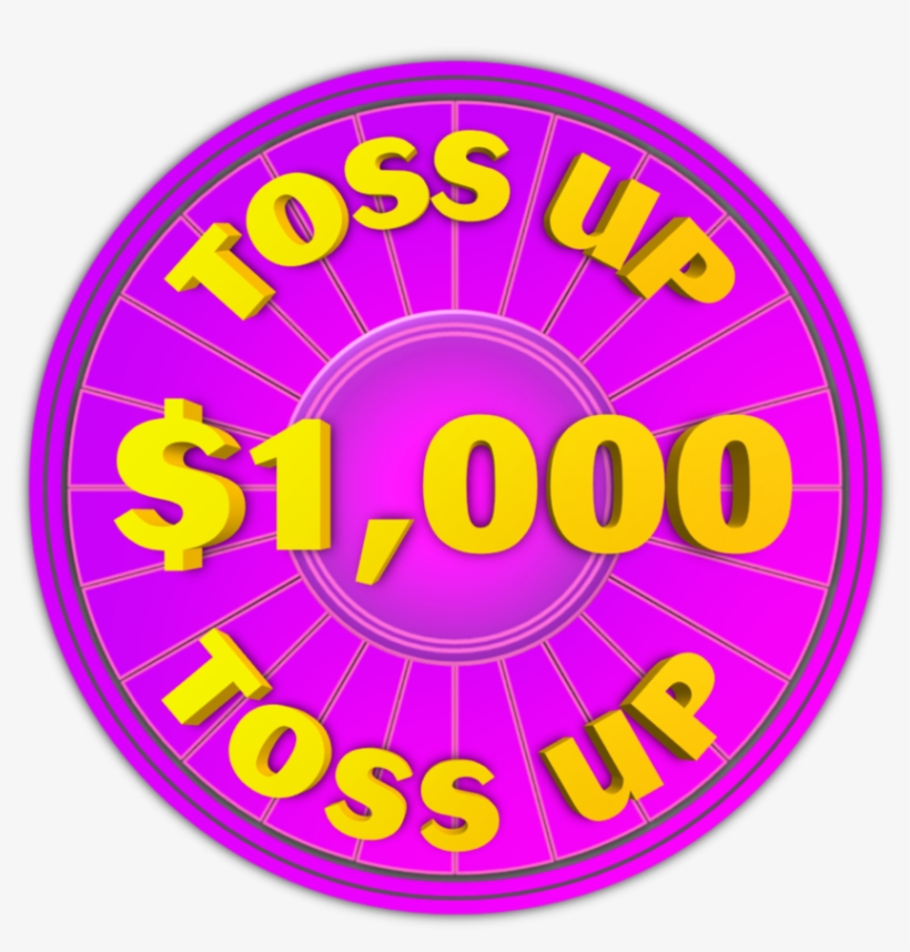 Wheel Of Fortune $1000 Toss Up Transparent PNG - 943x848 - Free ...