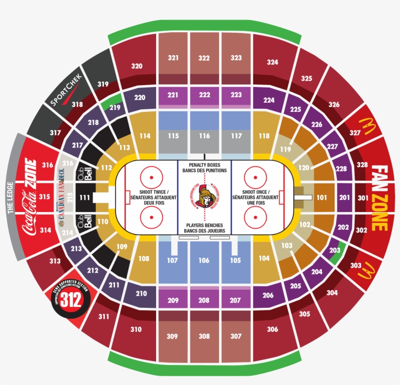 Top 5 Reasons To Become A Season-seat Member - Canadian Tire Centre Map ...