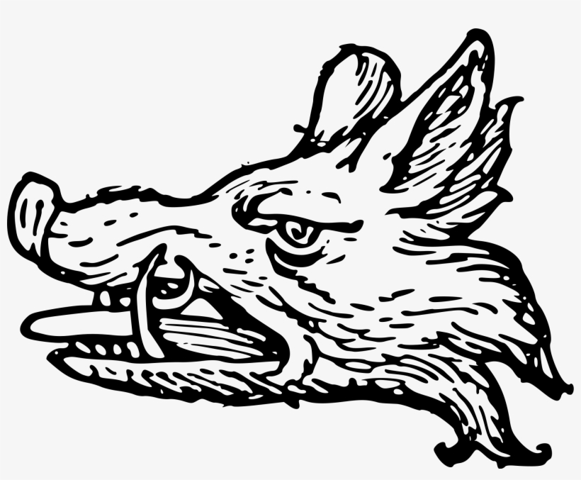 Open - Boar Head Clip Art Transparent PNG - 2000x1554 - Free Download ...