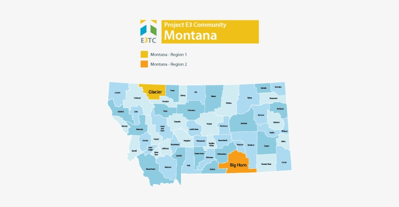 This Map Shows The Geographic Regions Where Project - Montana Mt Home ...