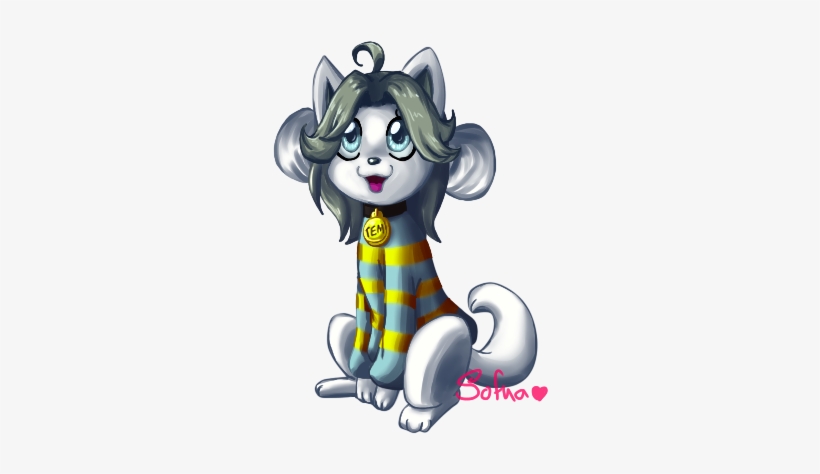 Download Temmie By Sofua On Deviantart - Undertale Temmie Fan Art - HD Transparent PNG - NicePNG.com