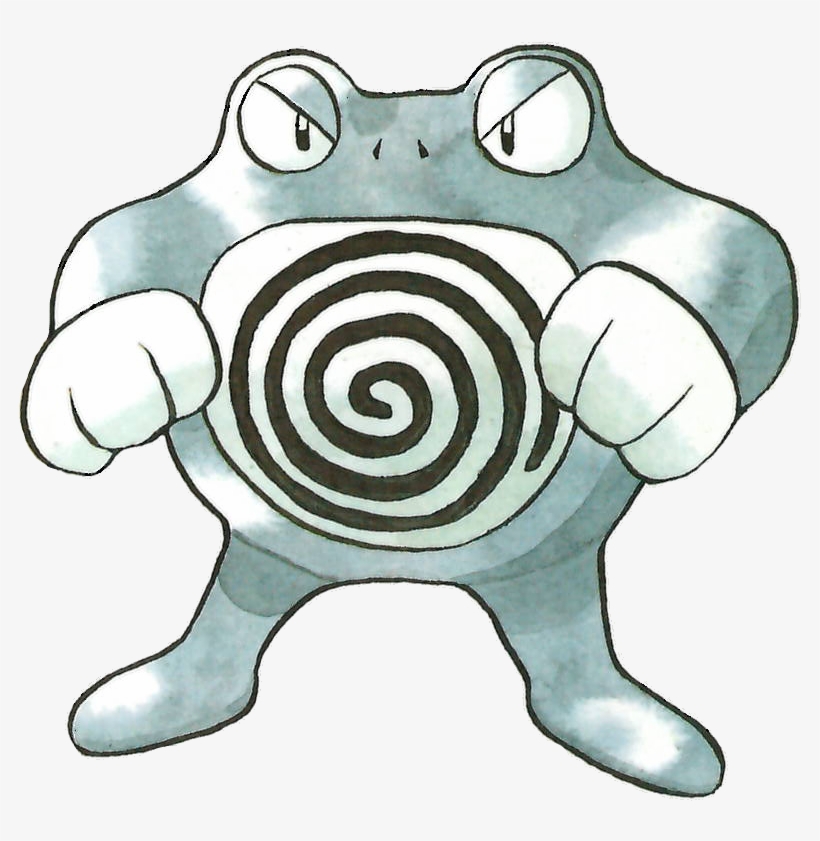 Poliwrath Pokemon Red And Green Official Game Art - Wizards Of The ...