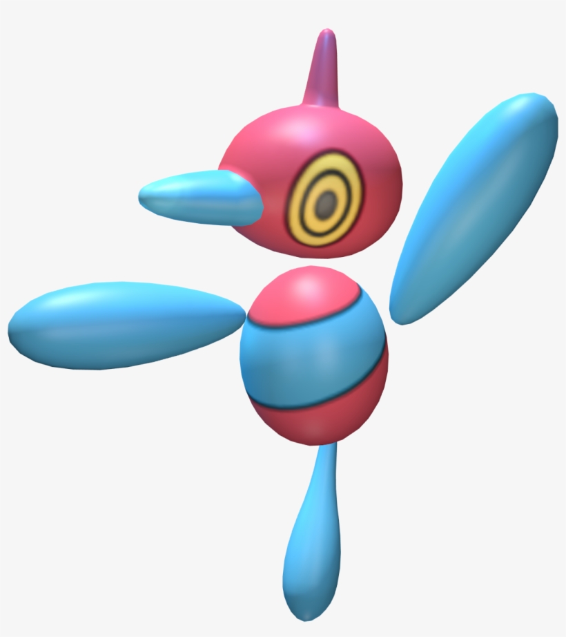 Ptwc Porygon-z - Porygon Z 3d Png Transparent PNG - 1096x1180 - Free ...