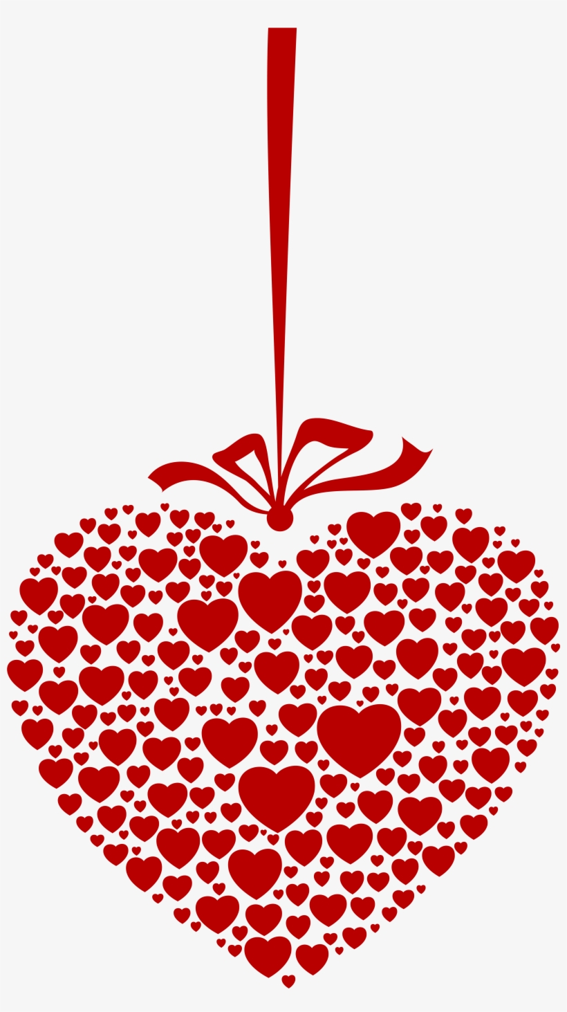 Hanging Heart Transparent Png Clip Art Image - Hanging Valentine Hearts ...