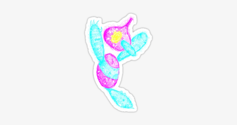 "porygon Z" Stickers By Cavia - Illustration Transparent PNG - 375x360 ...
