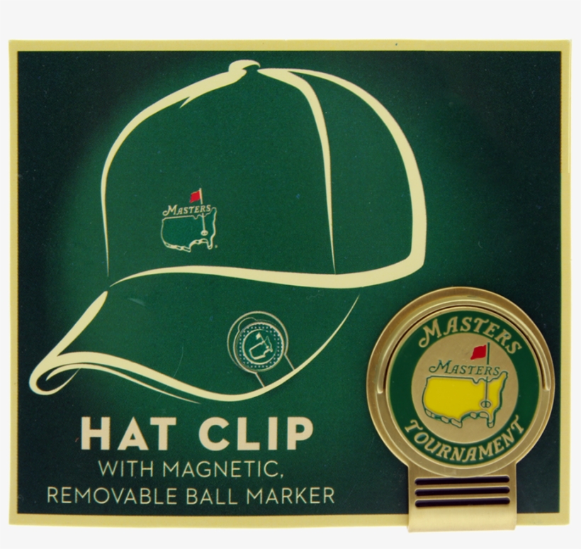 Masters Hat Clip - Masters Hat Clip With Ball Marker Transparent PNG ...