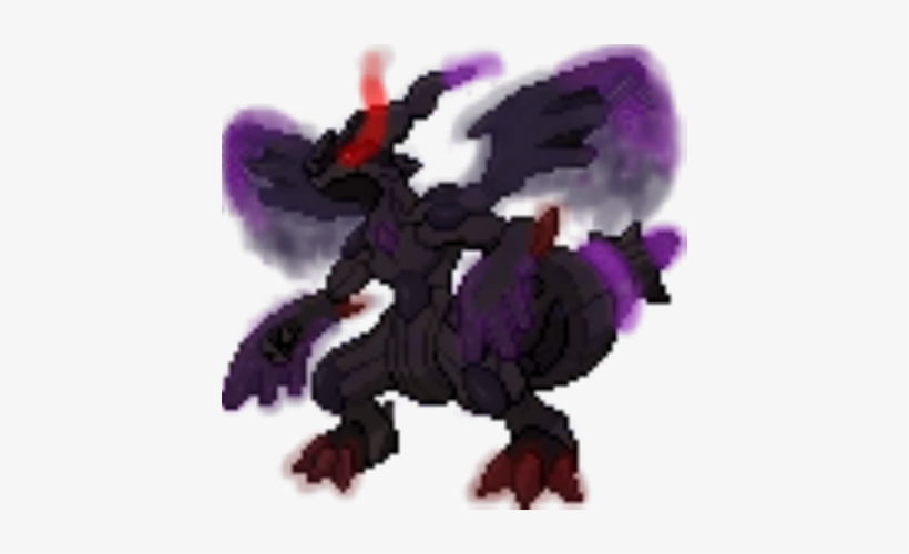 Blighted Zekrom - Pokemon Zekrom Pixel Art Transparent PNG - 420x420 ...