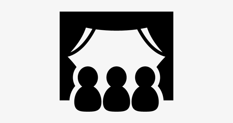 People Watching A Movie Vector - People Watching Movie Icon Transparent ...