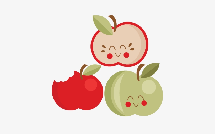 Download Cute Apple Set Svg Scrapbook Cut File Cute Clipart - Apple ...
