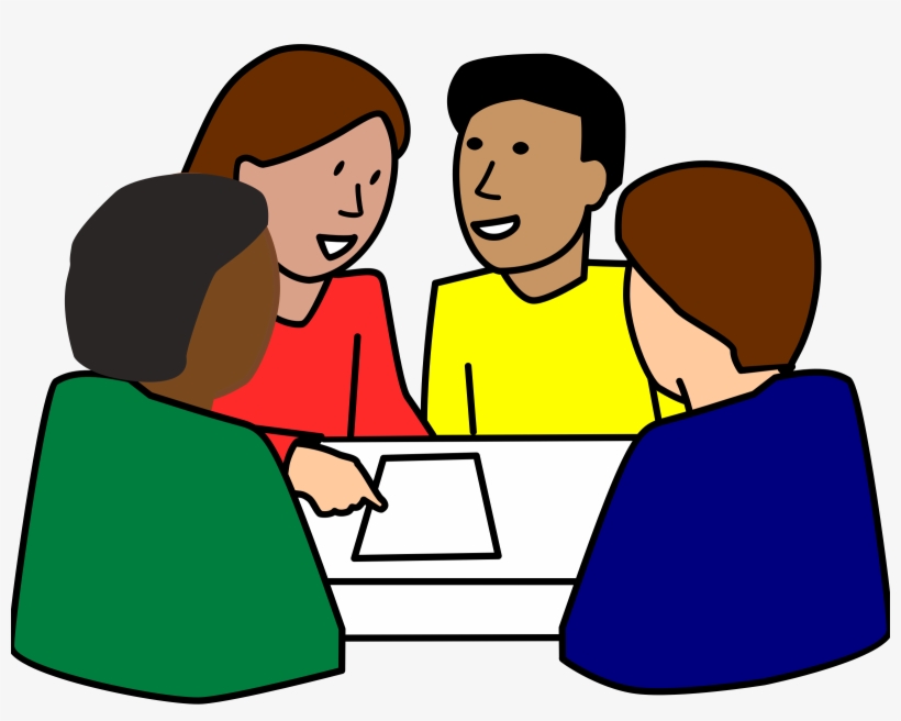 Diverse Group Of Students Working On Project Vector - Group Work Png ...