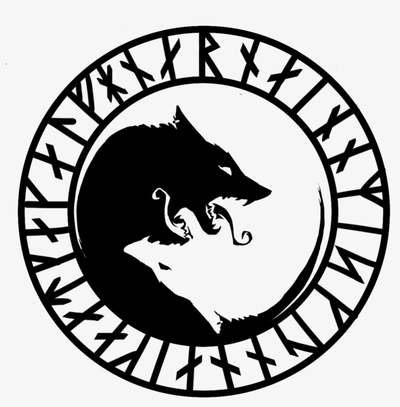 Wolf Symbol - No Mercy Only Violence Runes Transparent PNG - 1024x1024 ...