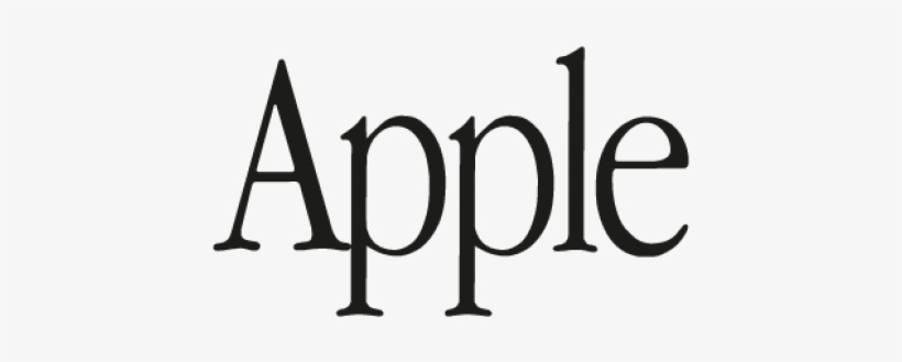 Apple Vector Logo - Apple Text Transparent PNG - 400x400 - Free ...
