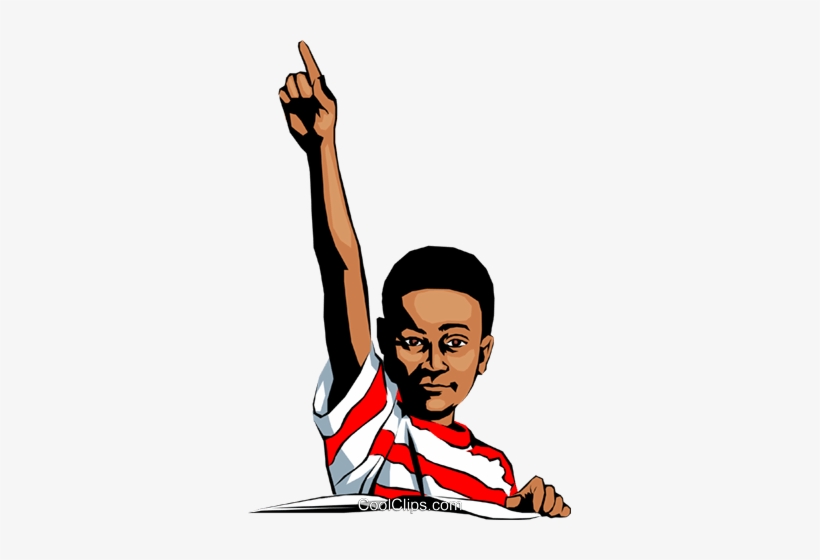 Download Student With His Hand Up Royalty Free Vector Clip Art ...