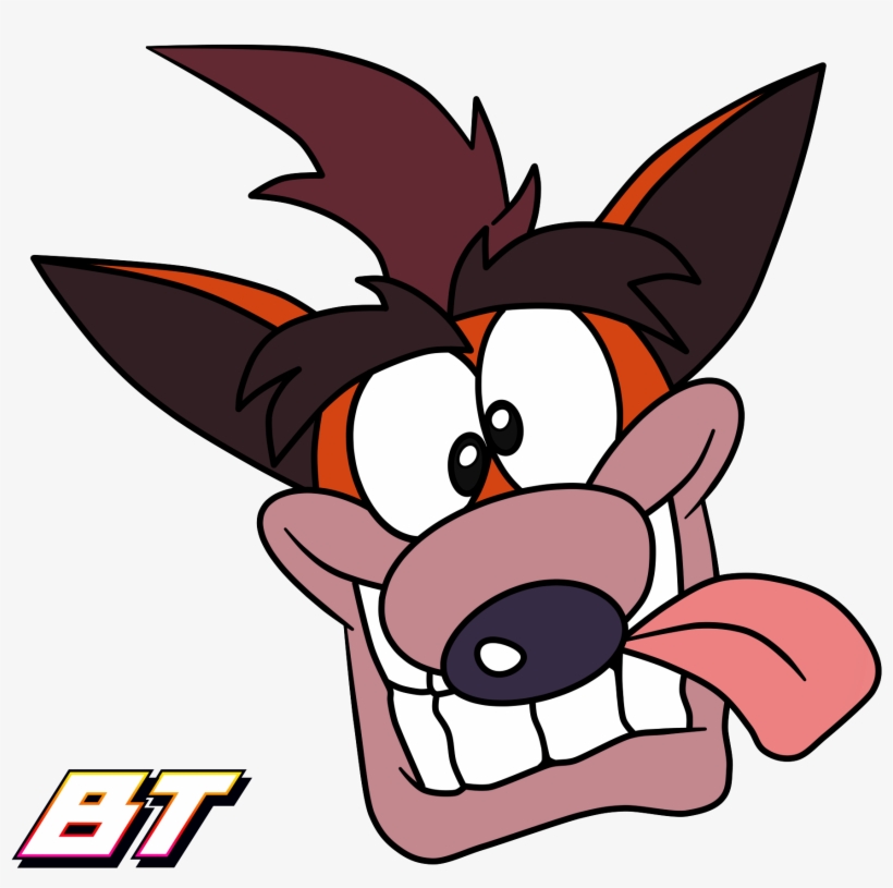 Crash Bandicoot - Crash Bandicoot Crash Face Transparent PNG ...