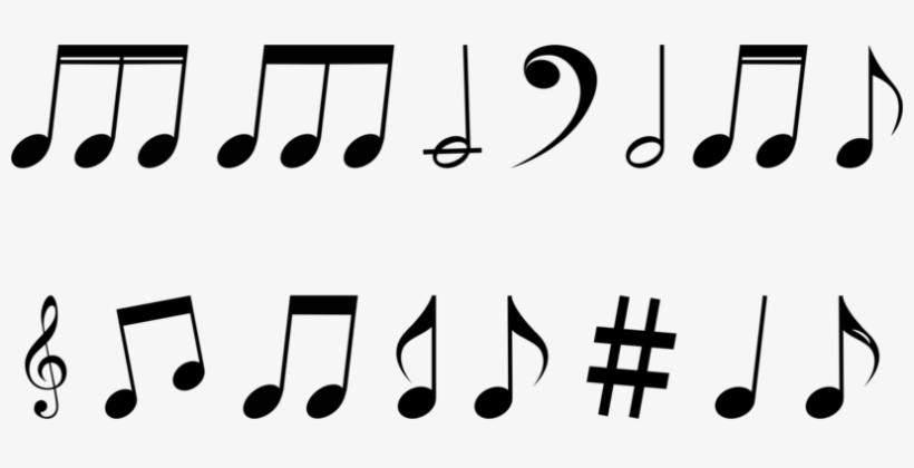 Download Musical Note Silhouette Treble Clef - High Res Music Note - HD ...