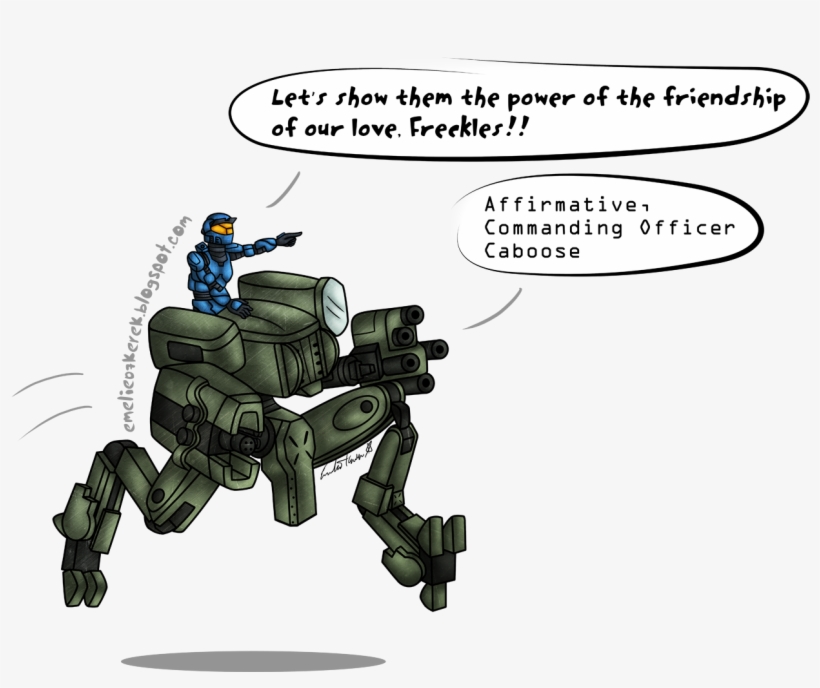 Red Vs Blue - Red Vs Blue Caboose Fanart Transparent PNG - 1320x1020 ...