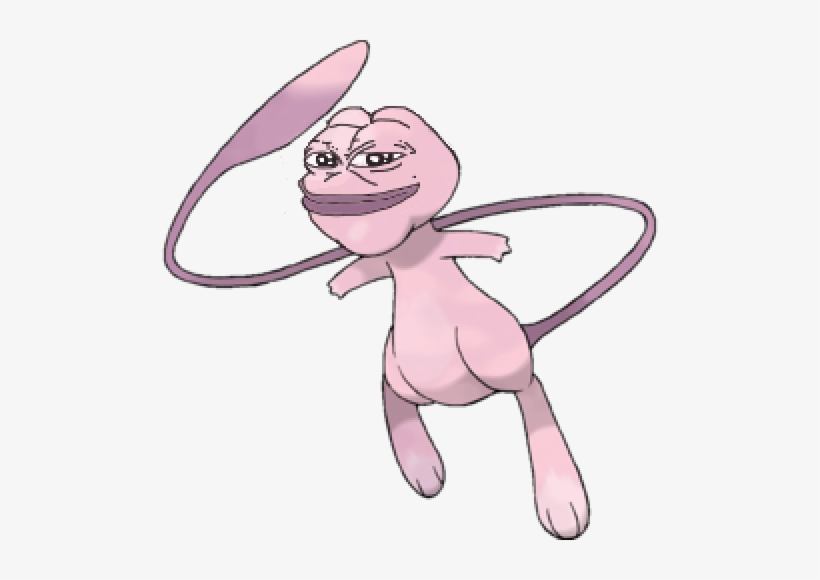 Pretty Rare Pepe - Pokemon Mew Transparent PNG - 500x500 - Free ...