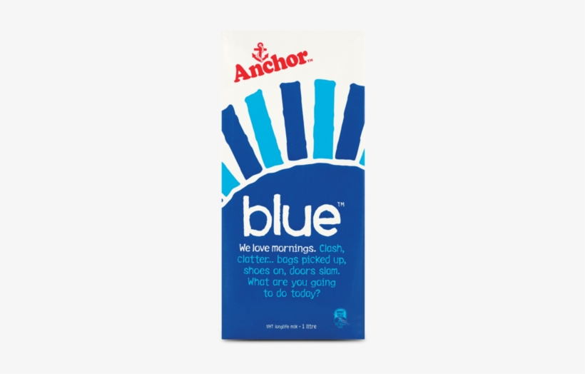 Anchor Uht Blue Top 1l Pack - Anchor Trim Milk Powder Transparent PNG ...