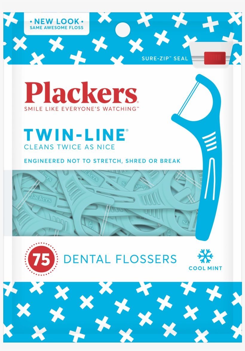 Plackers Twin-line Cool Mint Dental Floss Picks, 150 - Plackers Twin ...