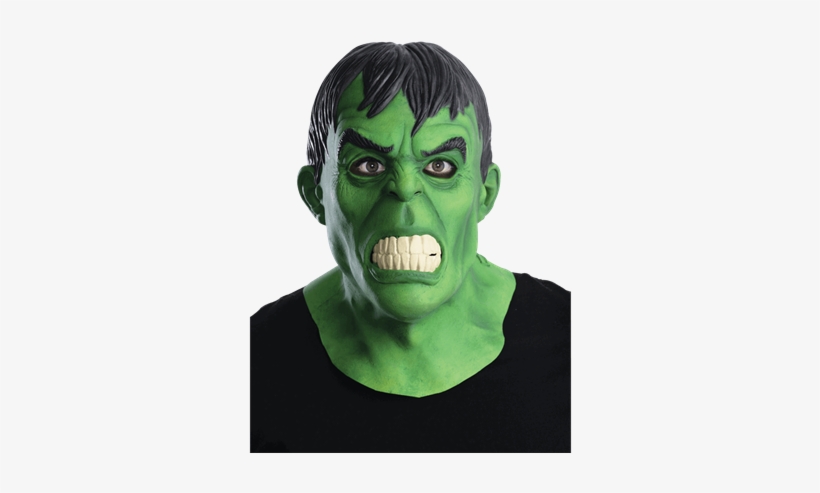 Adult Hulk Latex Mask - Adult The Hulk Full Mask Transparent PNG ...