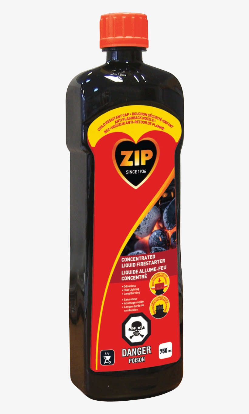 Zip Concentrated Liquid Firestarter Transparent PNG - 650x1417 - Free ...
