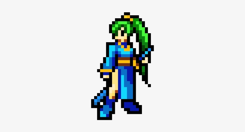 /vr/ - Retro Games - Fire Emblem Lyn Sprite Transparent PNG - 580x410 ...