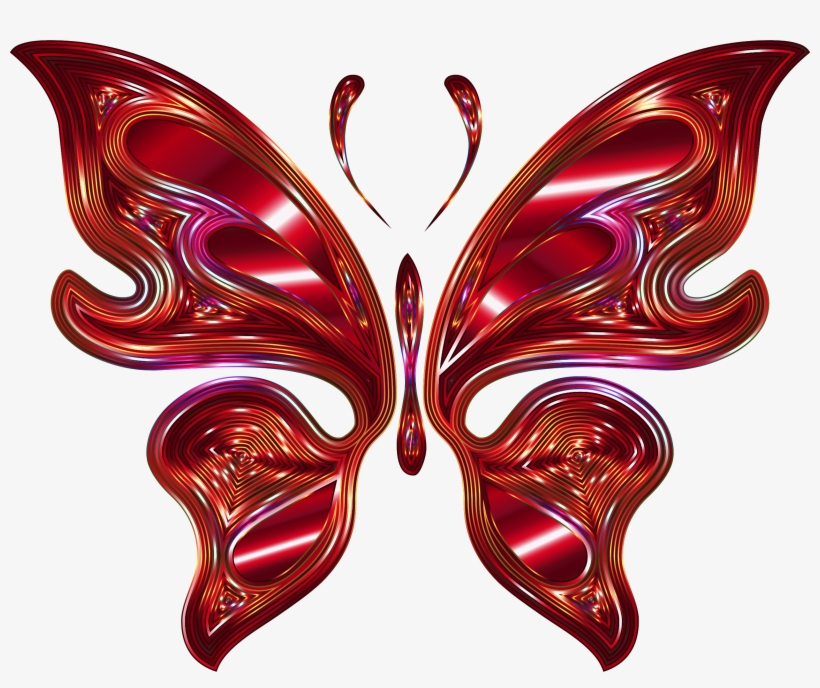 Big Image - Iridescent Prismatic Butterfly Clipart Transparent PNG ...