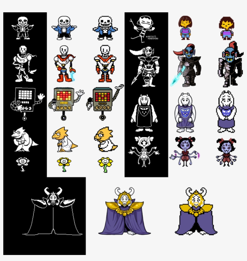 Download Undertale In Game Sprites - HD Transparent PNG - NicePNG.com
