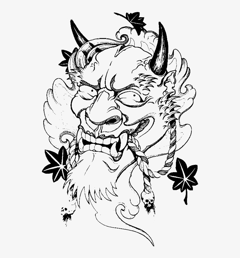 I've Removed The Backgrounds From The Original Uploaded - Hannya Mask ...